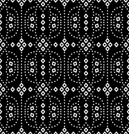 Abstract Diamond Dot Matrix Pattern in Black and White - Seamless ...